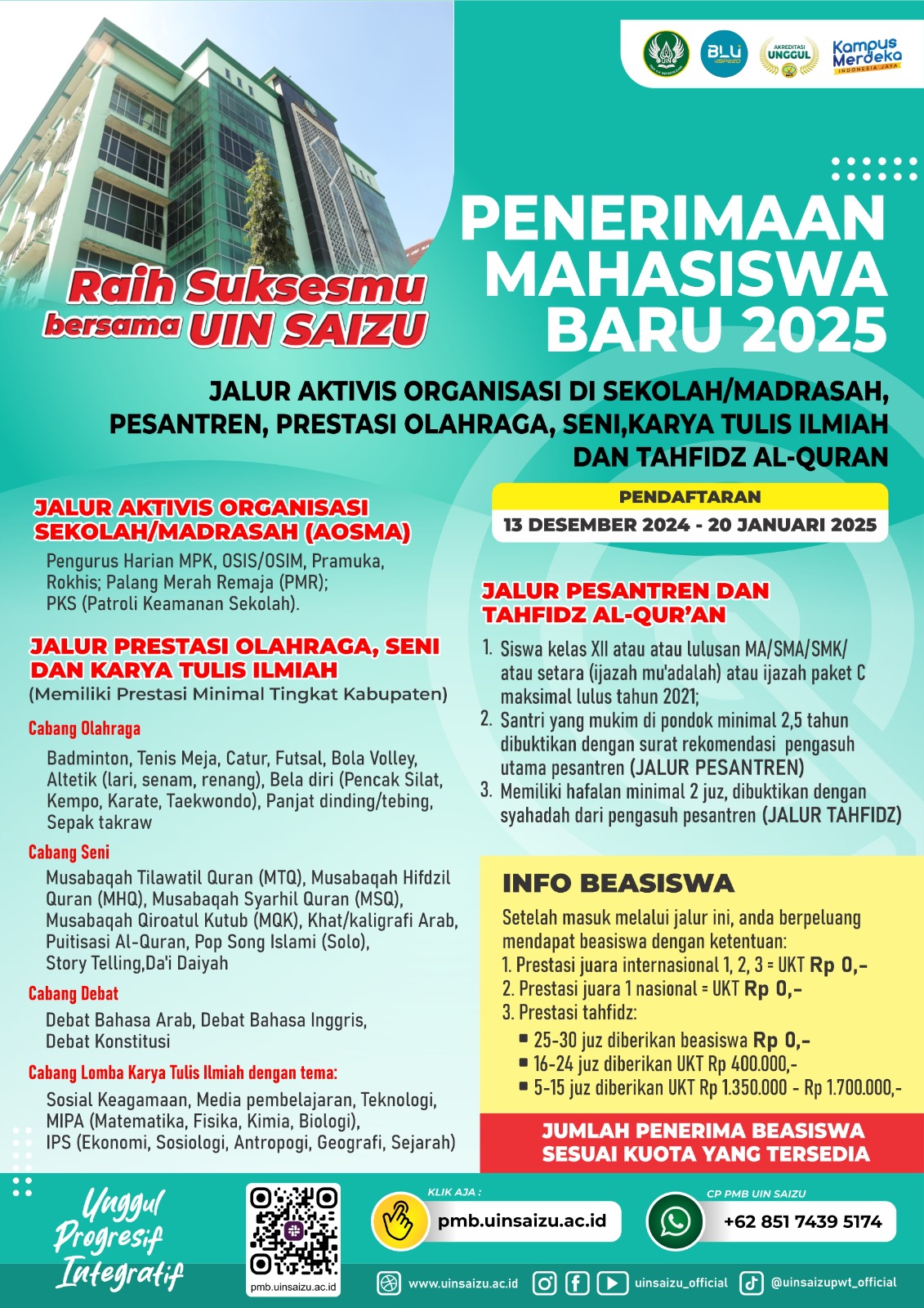 Brosur PMB Tahun 2025 Ganjil